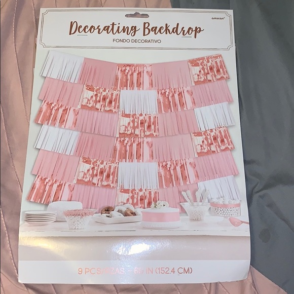 Party Supplies | Rose Gold Party Theme Backdrop | Poshmark